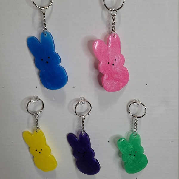 Purple Bunny Key Chain - Etsy