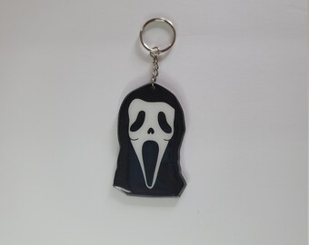 Ghost Face Key Chain - Etsy