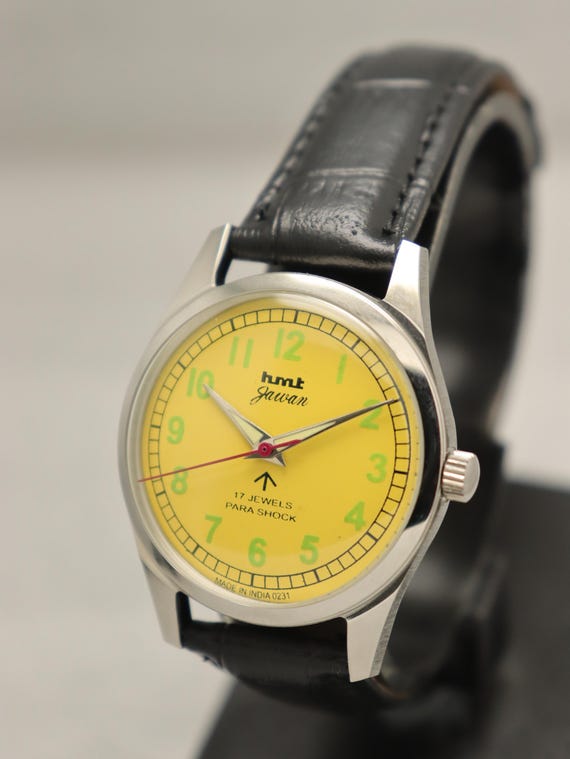 Vintage HMT Jawan 17 Jewels Hand Winding Men's Watch … - Gem