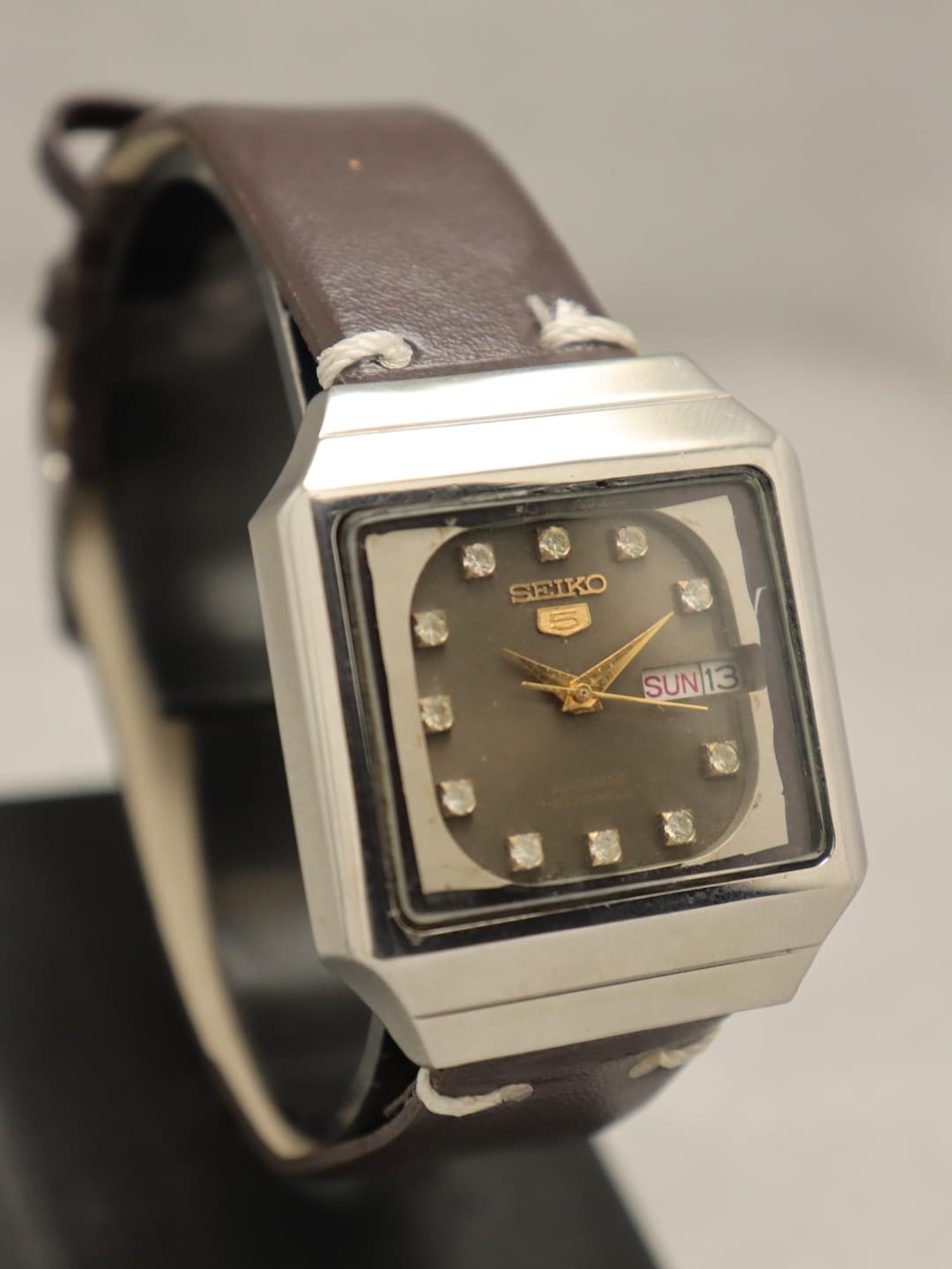 Vintage 1980s Seiko 5 Automatic Men's Watch | Day Date, Japan Made - Etsy