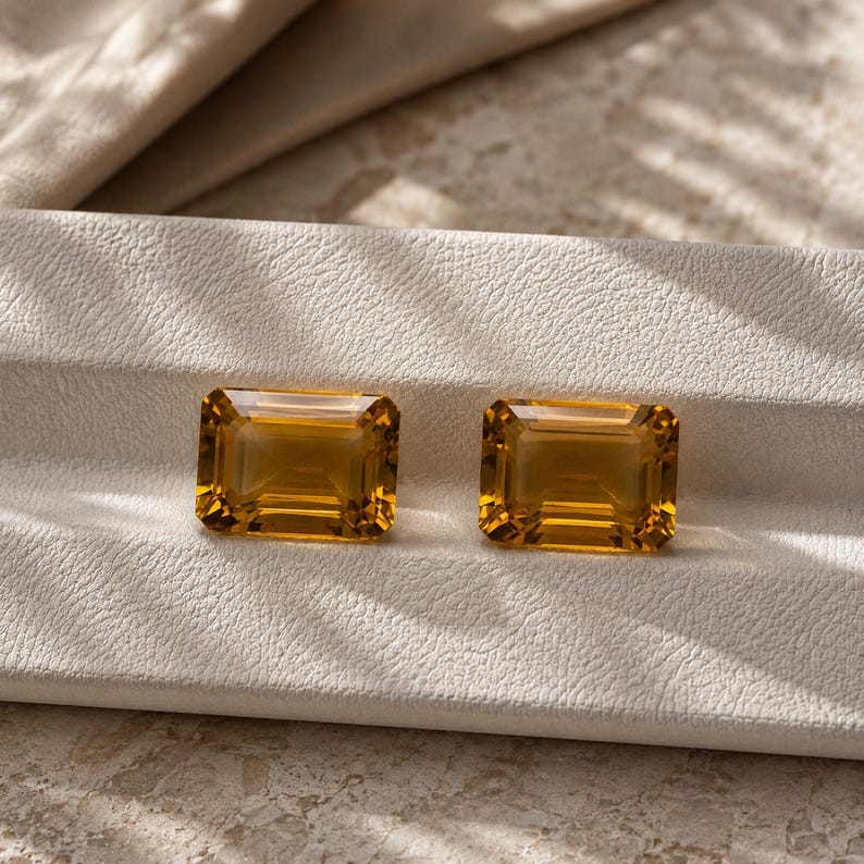 Natural Citrine, Octagon Shape, Calibrated Loose Faceted Gemstone - Etsy