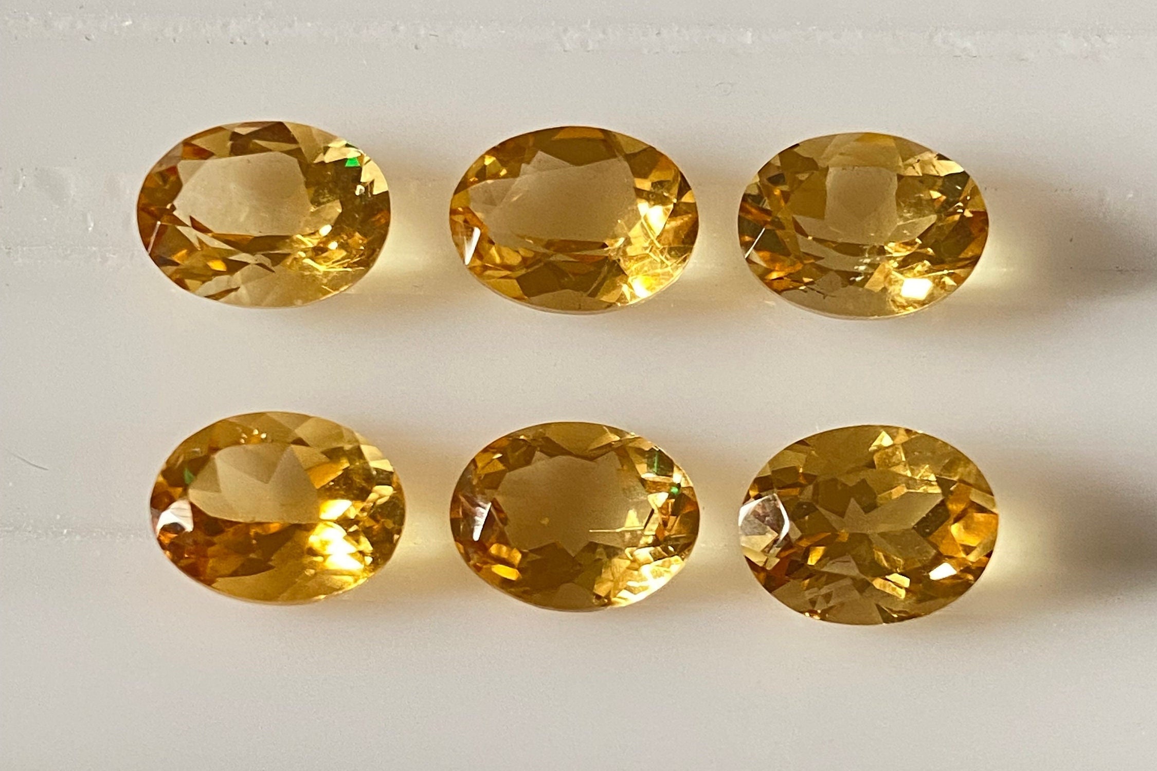 Natural Citrine Oval Faceted Citrine Loose Calibrated Size - Etsy