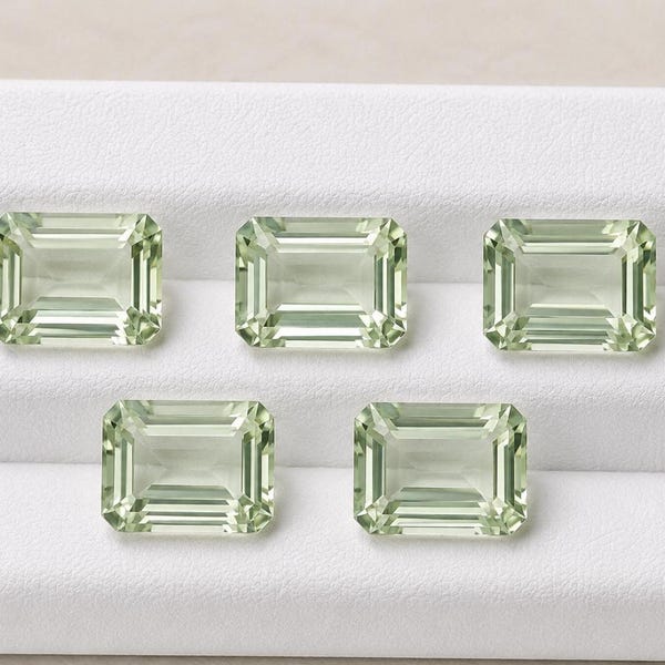 Prasiolite Octagon - Etsy