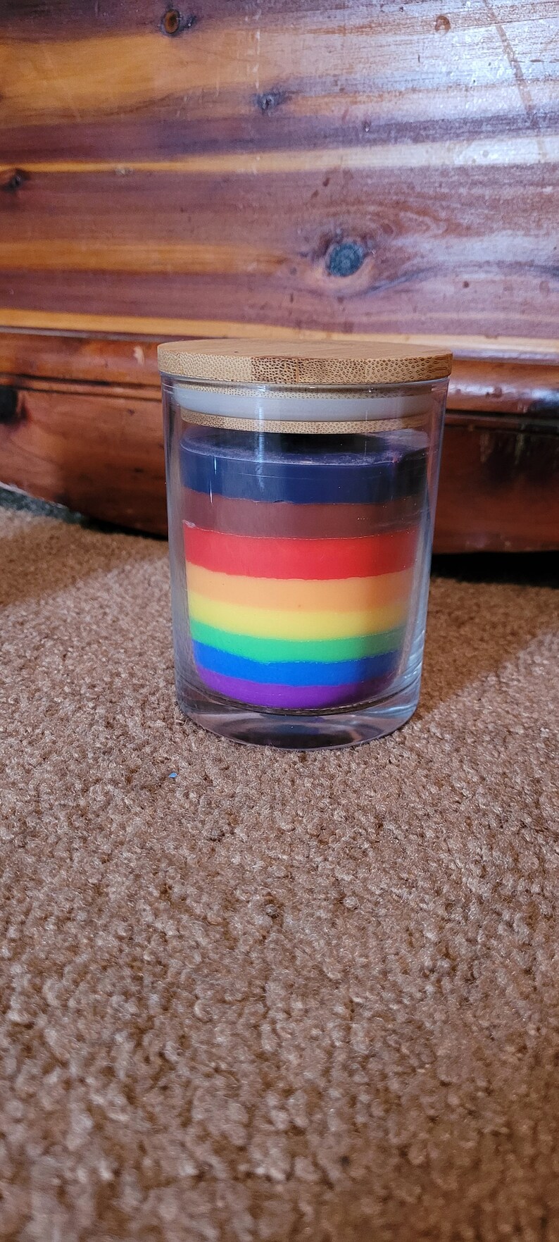 People of Color Inclusive Rainbow Pride Jar Candles, Handmade 100% Soy ...