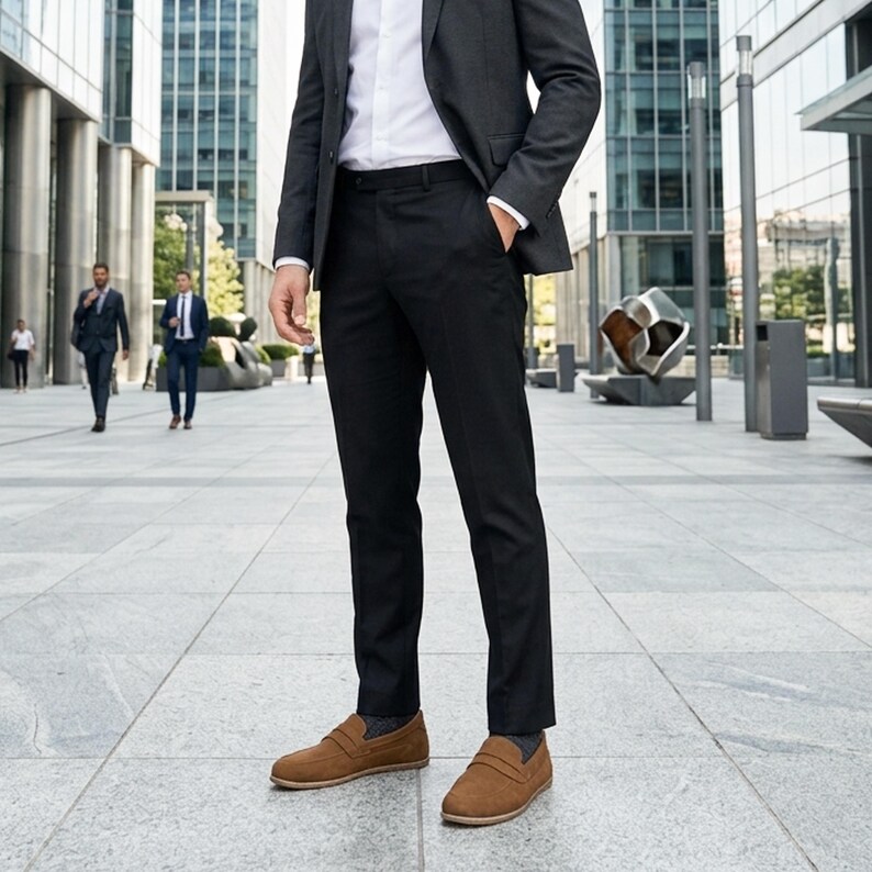 Men's Barefoot TAN SUEDE Leather Shoes, Classic Comfort & Style ...
