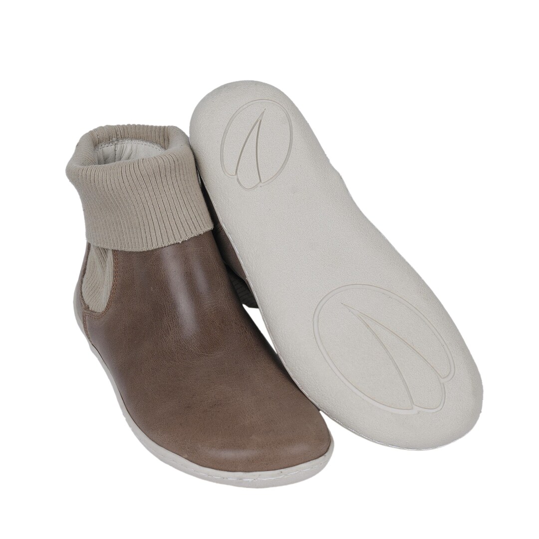 MEN Wide Barefoot Chelsea Boots, Zero Drop, Stacked Sock-like Cuffs ...