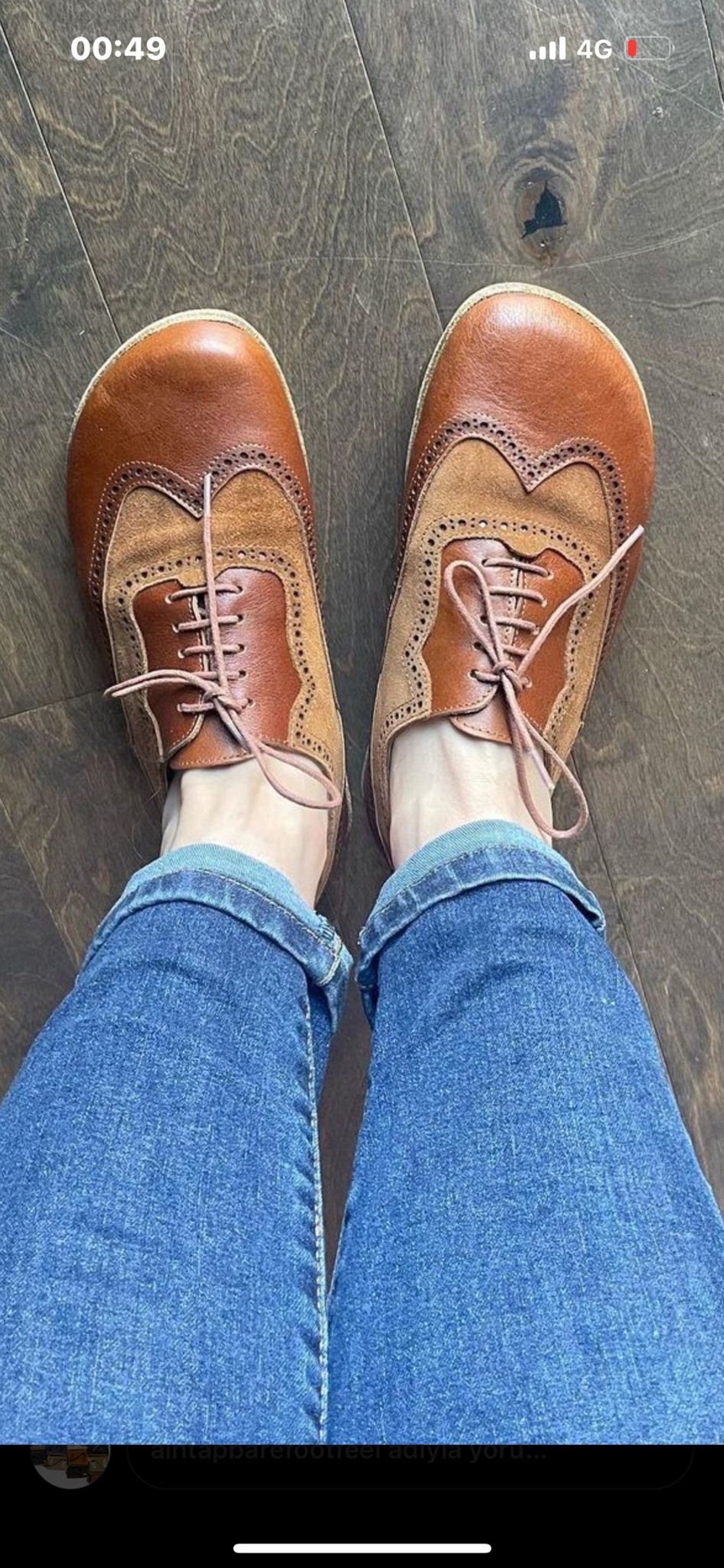 Women Barefoot OXFORD, Moccasin Shoes for Businesswoman BROWN Smooth ...