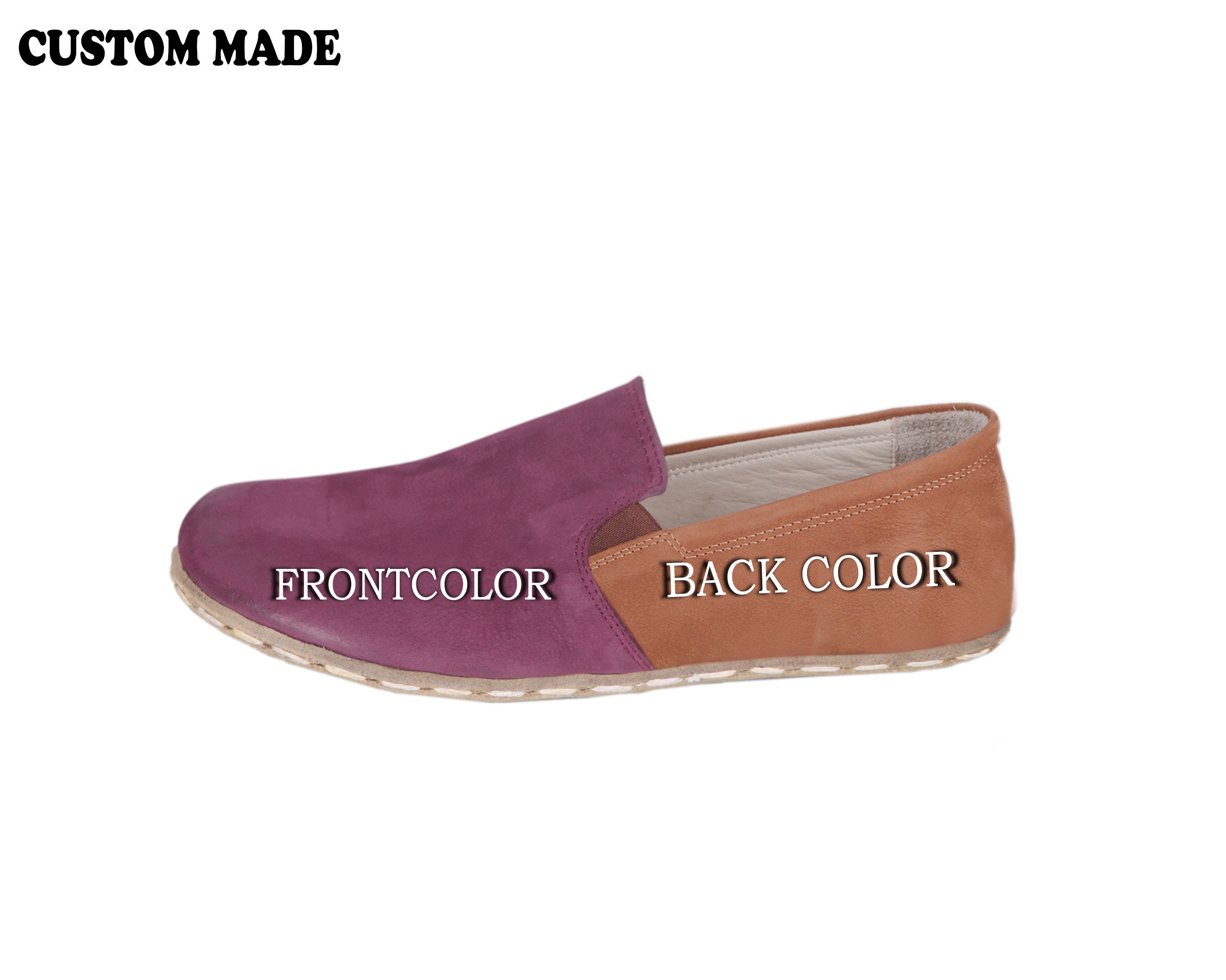 Custom Made Barefoot UNISEX SPORT Yemeni Shoes SMOOTH Leather Handmade ...