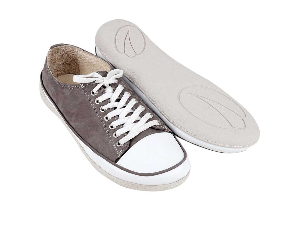 Women Wider Converse Style Shoe, Handmade, Zero Drop, Barefoot GRAY ...