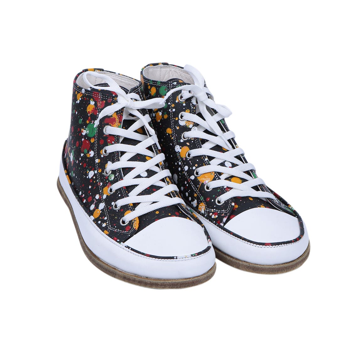 Women Wider Long Converse Style Shoe, Handmade, Zero Drop, Barefoot ...