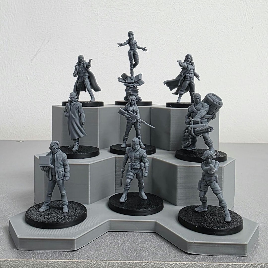 3D Printed Miniature Display Stand for D&d/tabletop Minis - Etsy