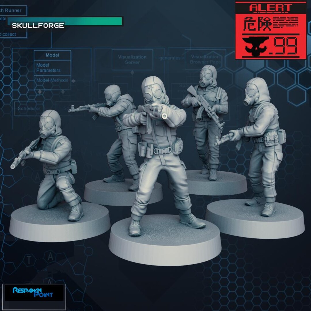 Biohazard Wolf Soldiers - Skullforge Studios - Tabletop Miniatures for ...