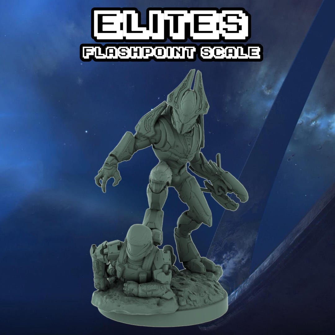 Halo Elite Covenant Miniatures 1:48 Scale Miniatures for Flashpoint and Tabletop- Galactic ...