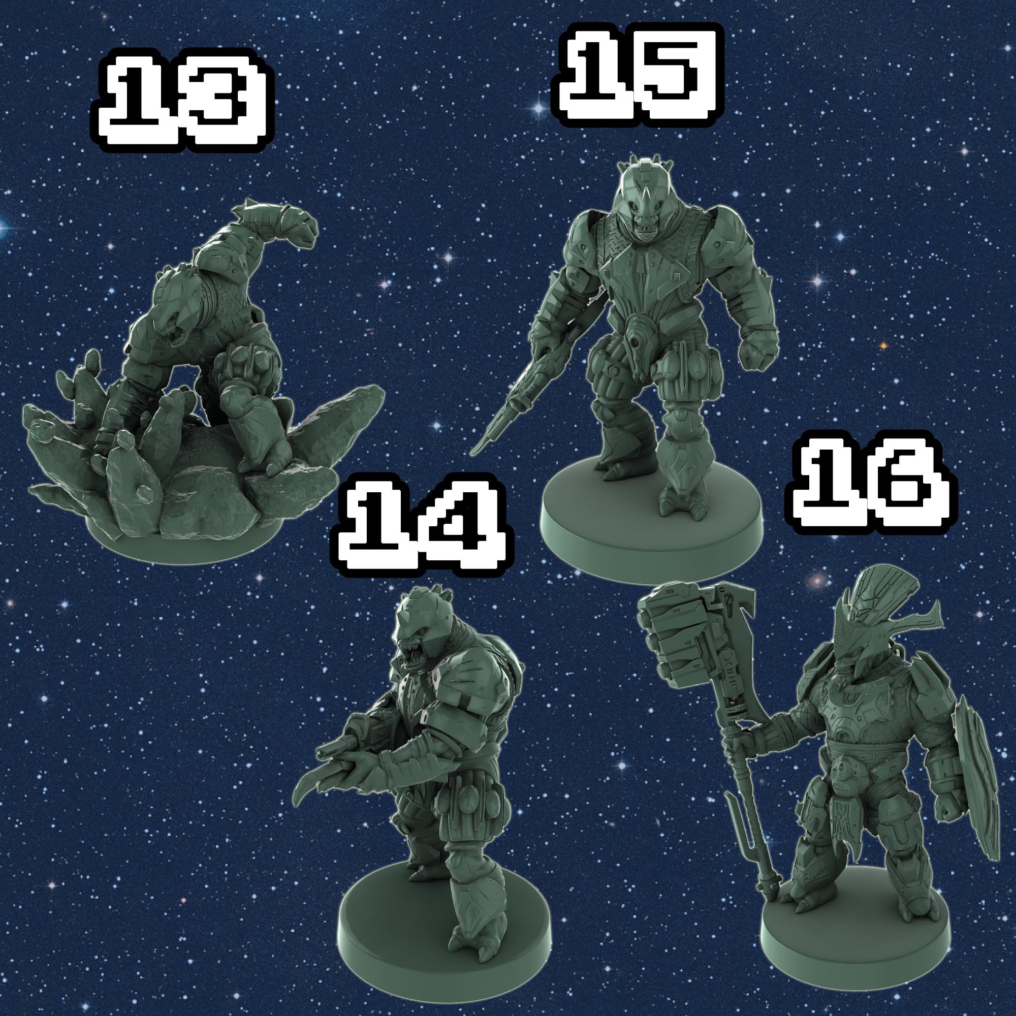 Brute Alien Miniatures 1:48 Scale Miniatures for Flashpoint and ...
