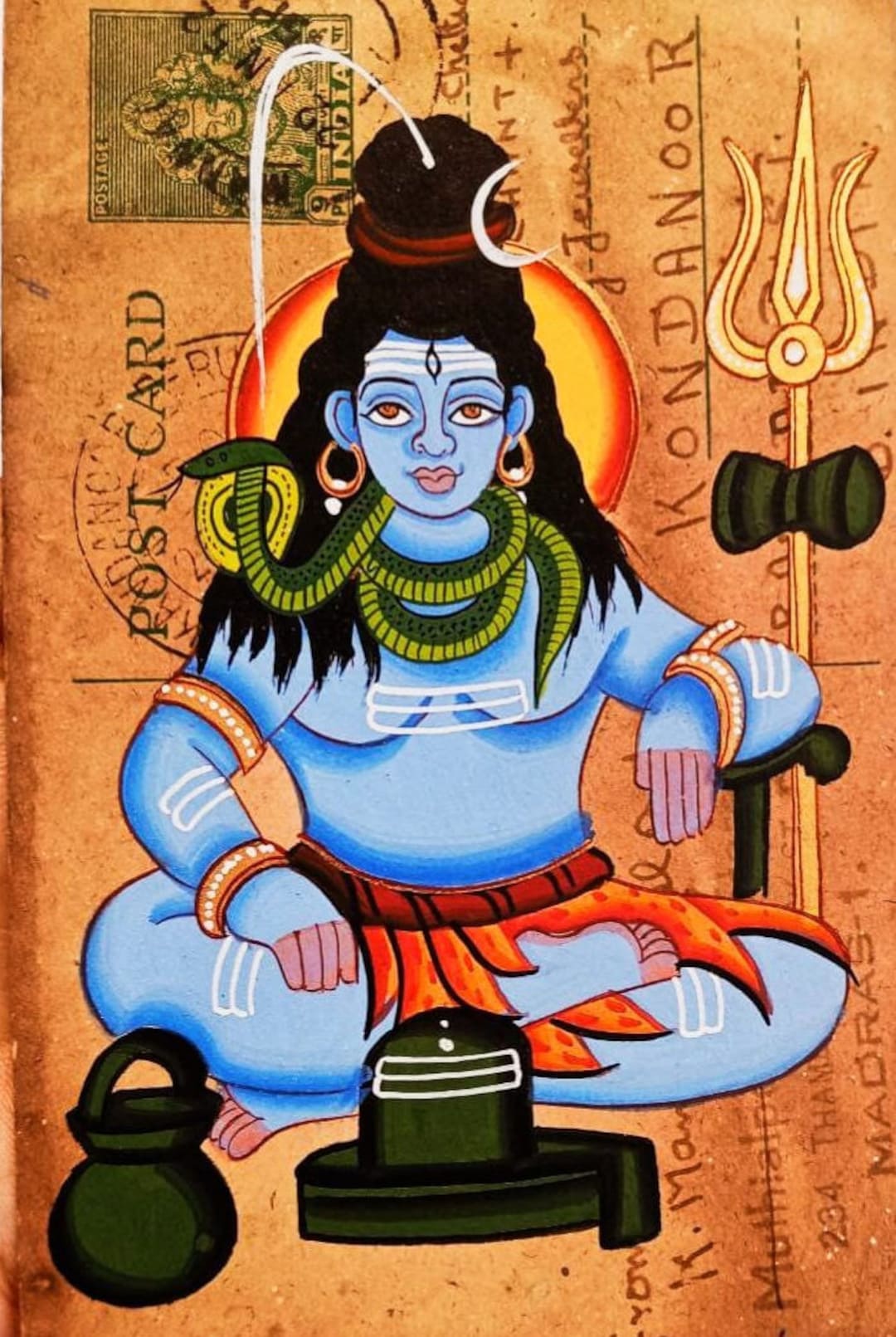 Lord Shiva Art , Shiva Wall Art , Hindu God Art , Hindu Artwork , Shiva ...