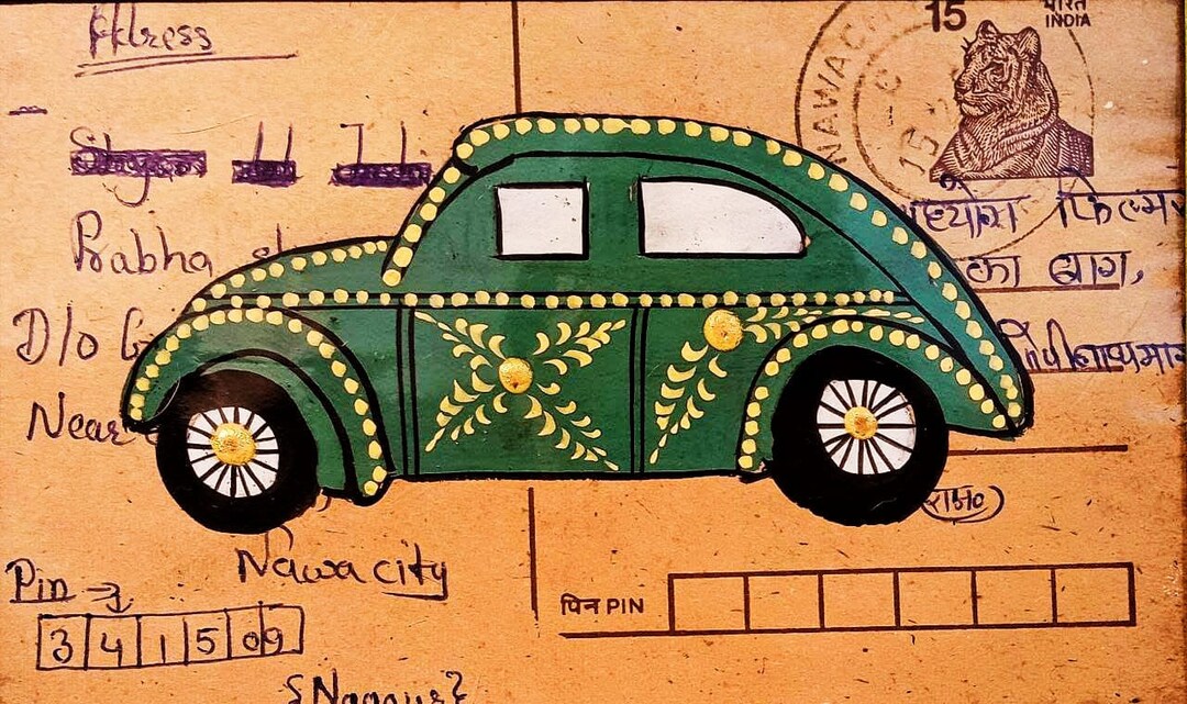 Vintage Cars Postcards,american Postcards, Postcards,, Green Colour ...