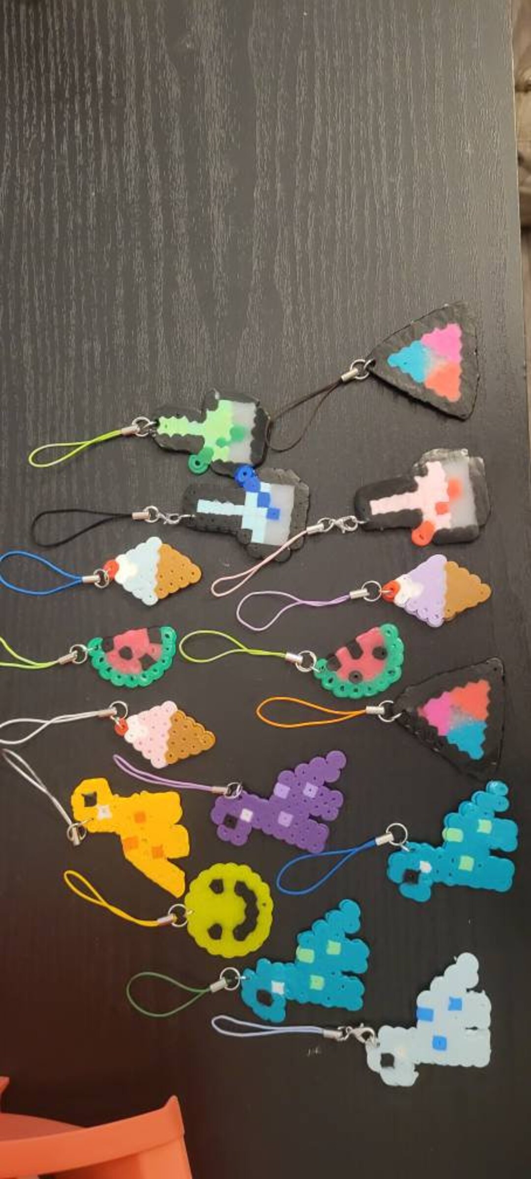 Mini Perler Keychains 4 Pack - Etsy
