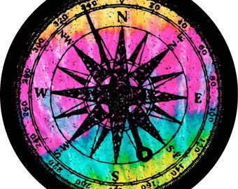 Compass Tire Cover | Etsy