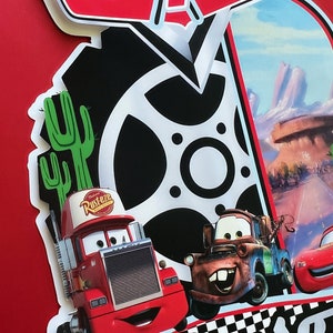 CARS Cake Topper W/confetti and LED Lights 3D Topper Lightning Mcqueen ...