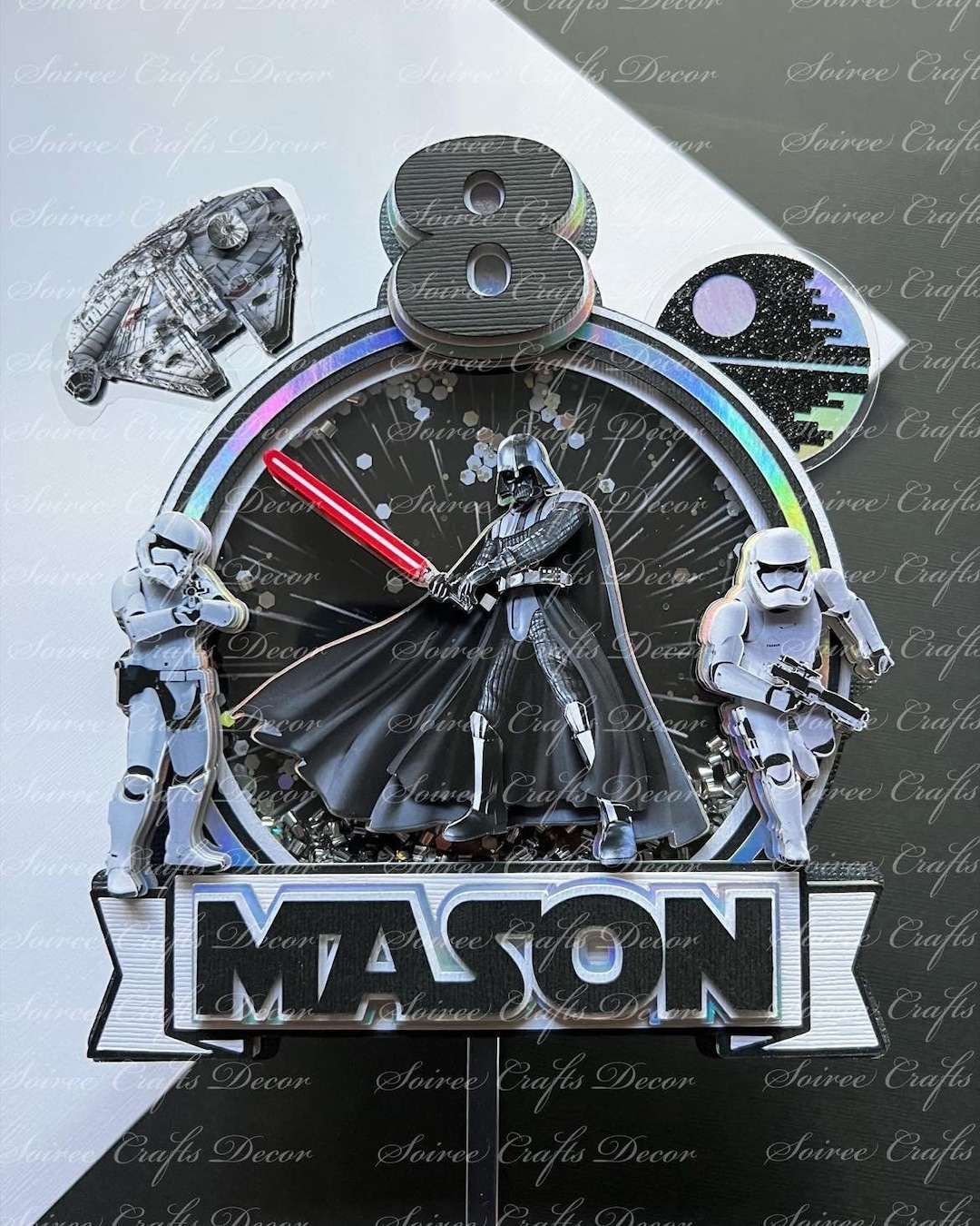 Star Wars Inspired Cake Topper Darth Vader and Stormtrooper - Etsy