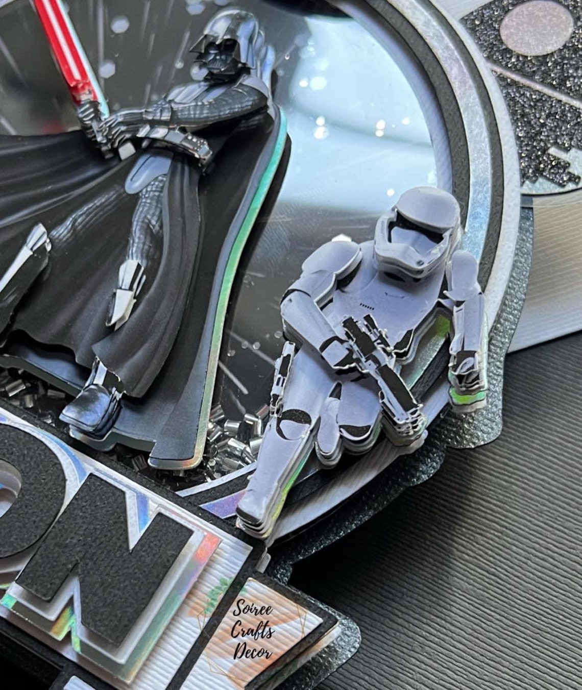 Star Wars Inspired Cake Topper Darth Vader and Stormtrooper - Etsy
