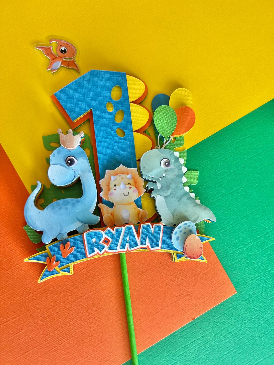 Dinosaur Cake Topper: Jurassic Theme Birthday Party Decoration - Etsy