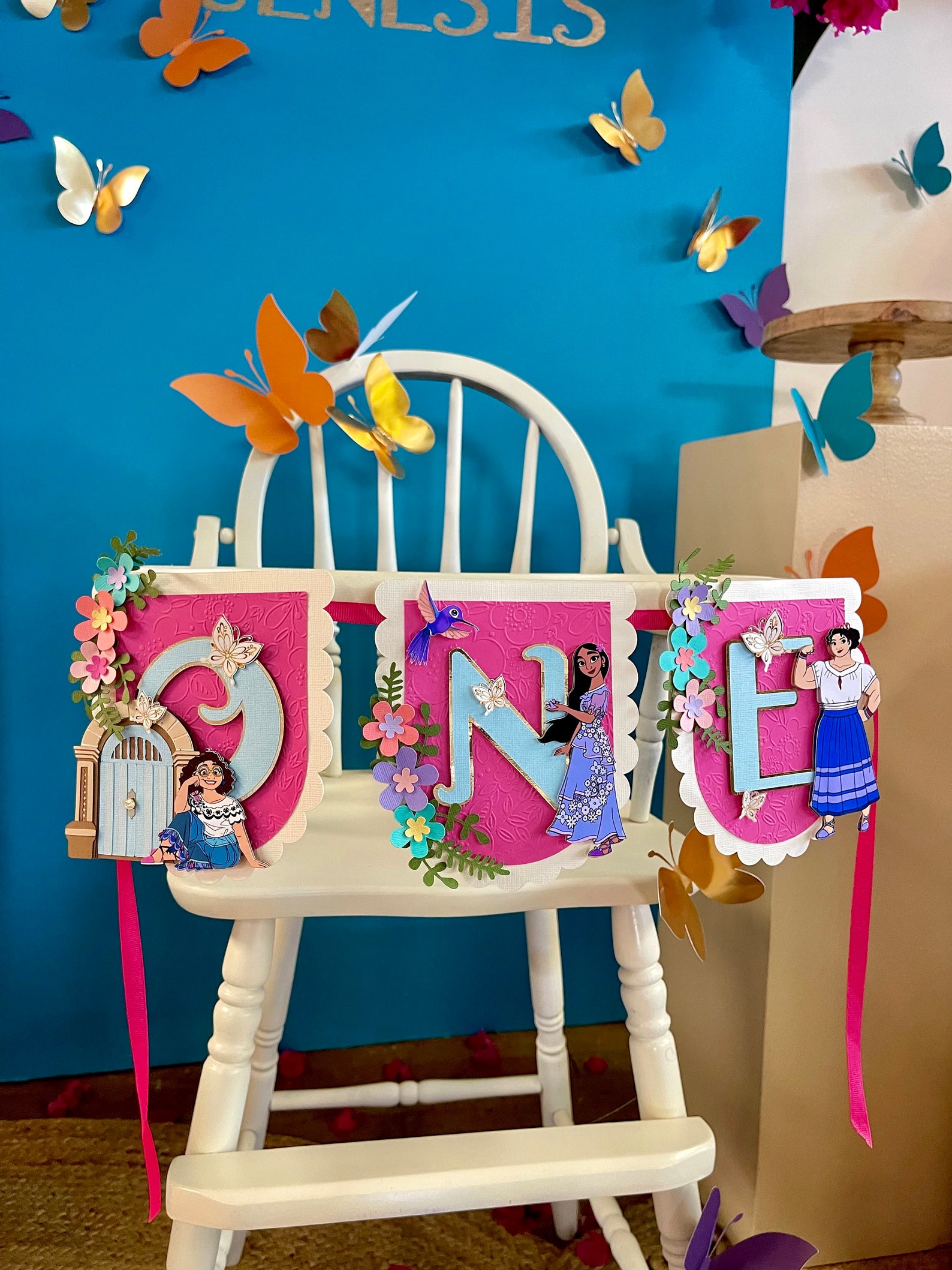 Encanto Birthday Highchair Banner, Maribel ONE Banner, Encanto Happy ...