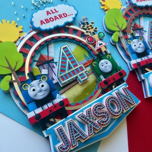 Train Cake Topper Thomas and Friends Personalized Handmade Birthday ...