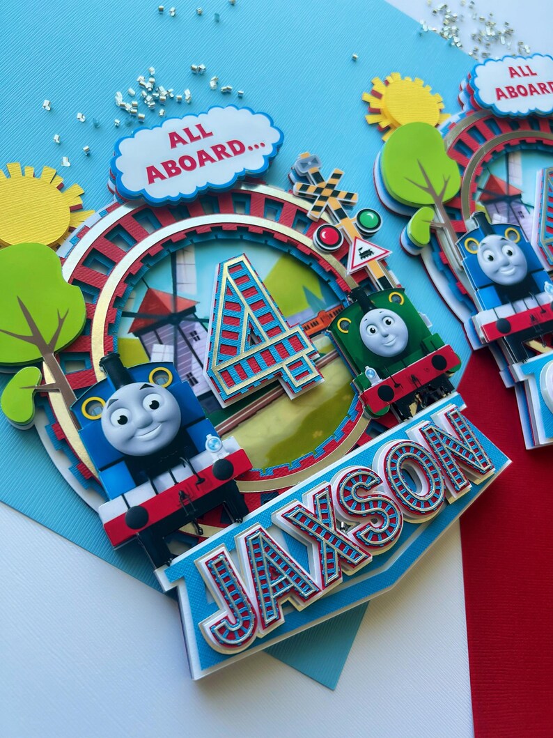 Thomas and Friends Cake Topper, Choochoo, Train Birthday Party Decor ...