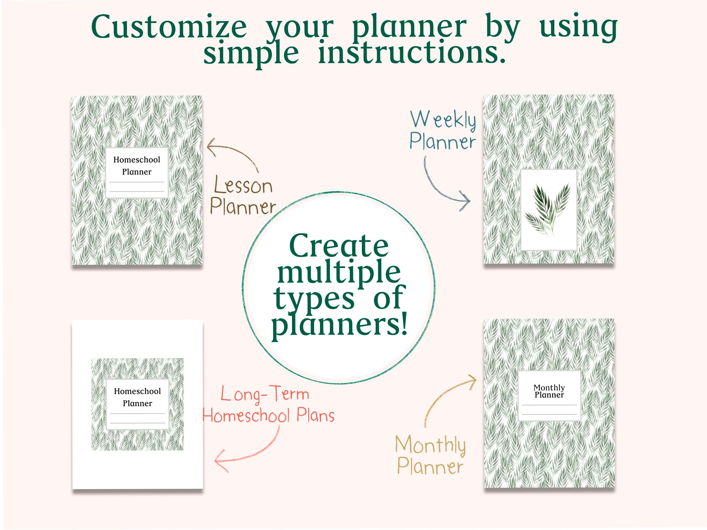 Printable Homeschool Planner (plus More) - Etsy