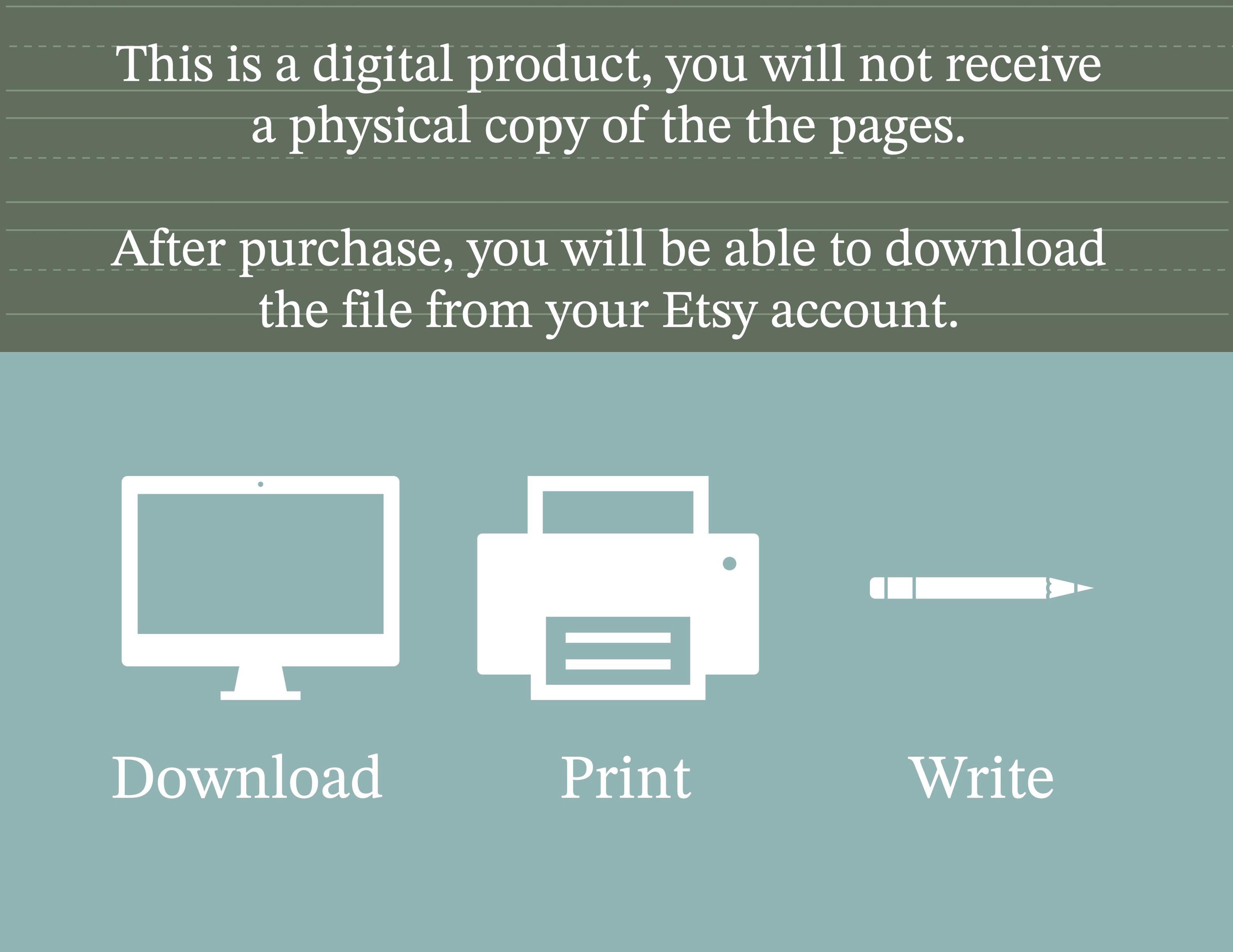 Learning Cursive With the Bible Handwriting Printable - Etsy