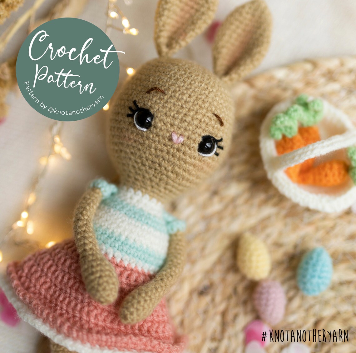 Lizzy the Bunny Crochet Bunny Pattern Amigurumi Bunny - Etsy