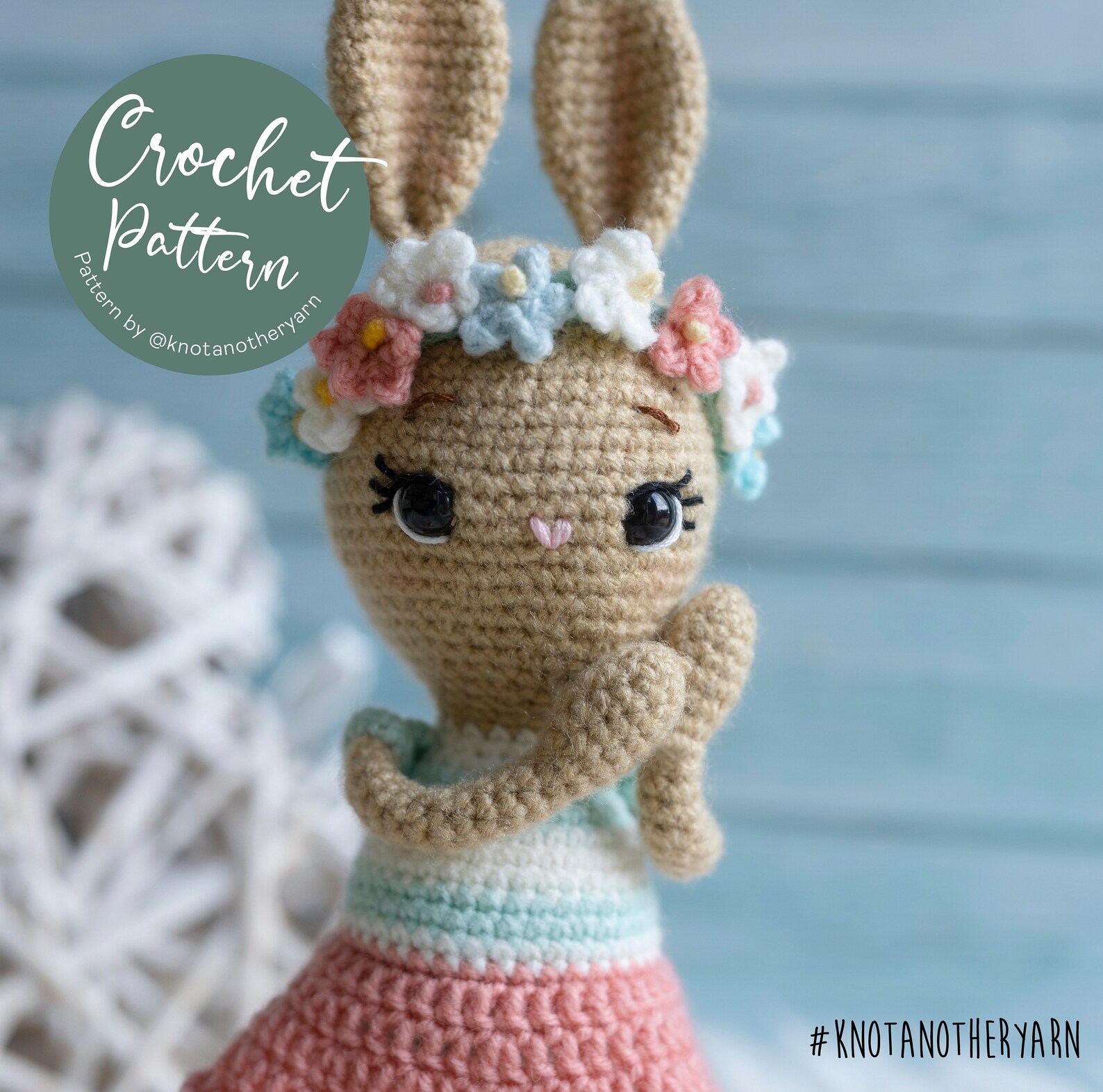 Lizzy the Bunny Crochet Bunny Pattern Amigurumi Bunny - Etsy