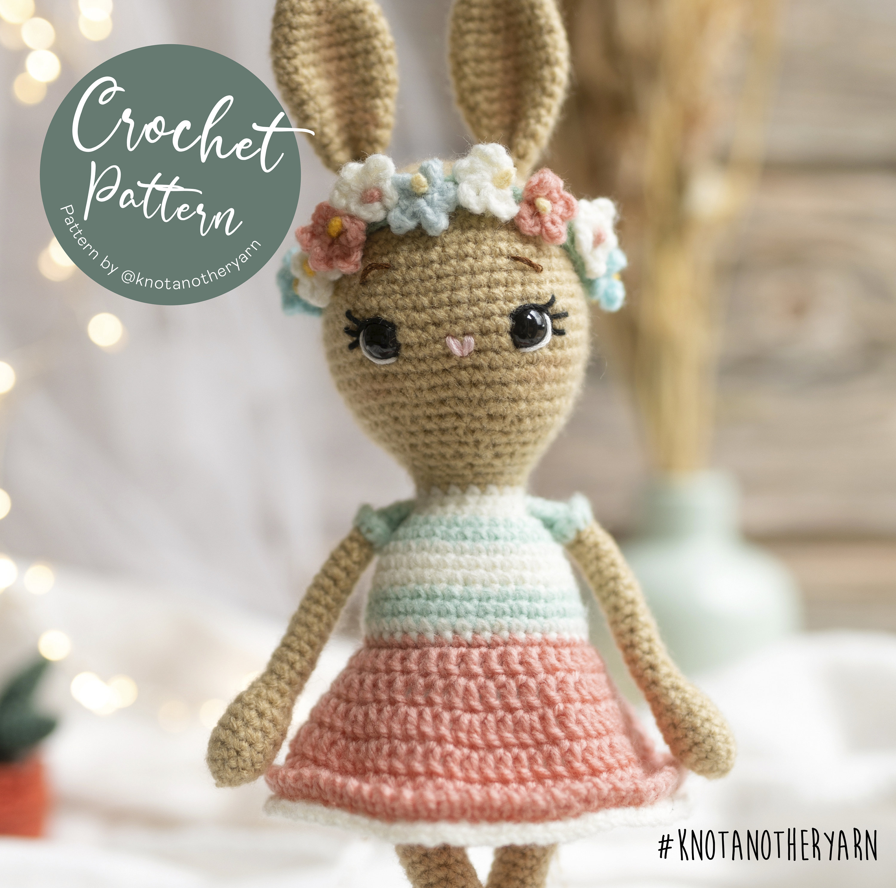 Lizzy the Bunny Crochet Bunny Pattern Amigurumi Bunny - Etsy
