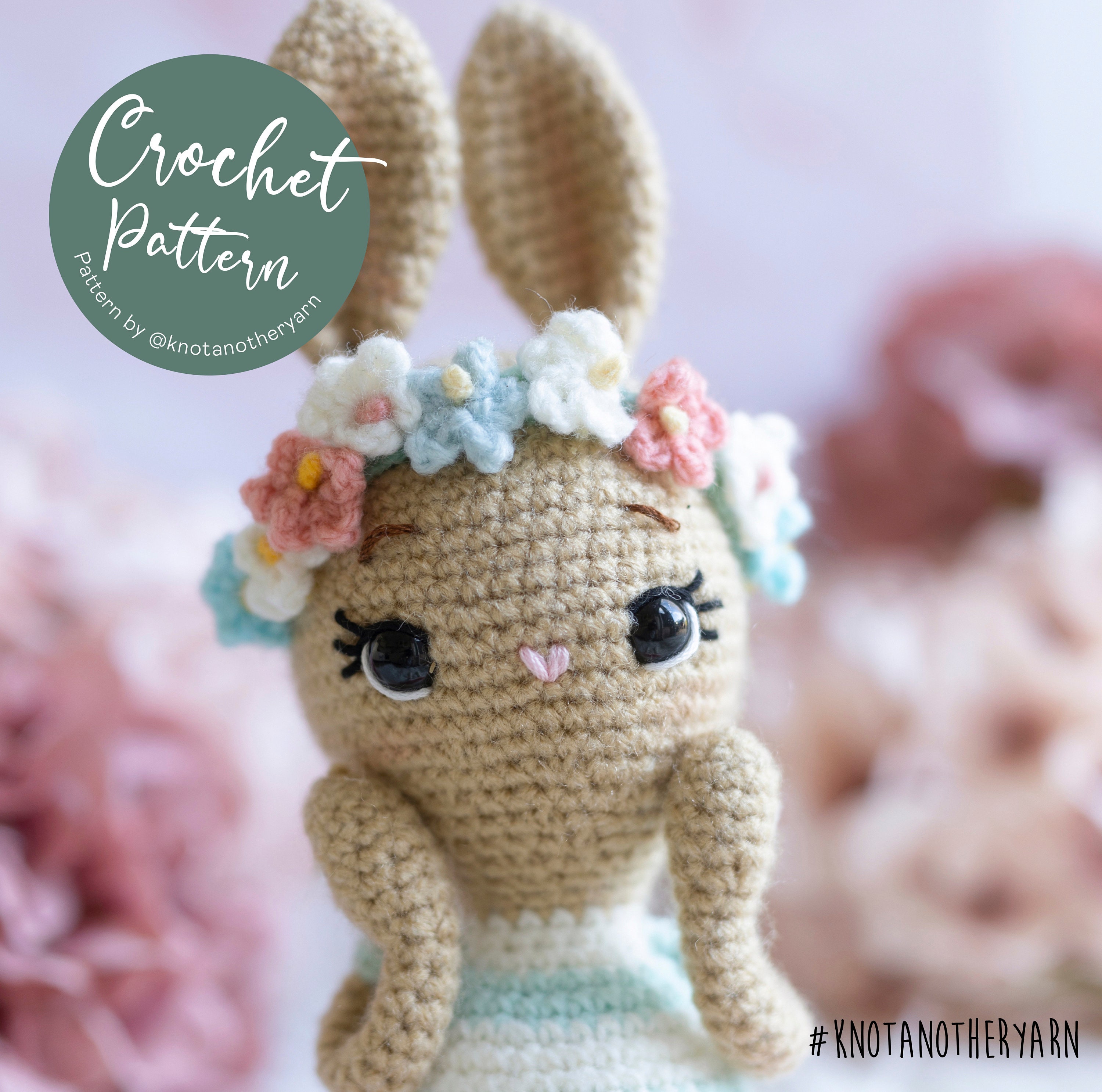 Lizzy the Bunny Crochet Bunny Pattern Amigurumi Bunny - Etsy
