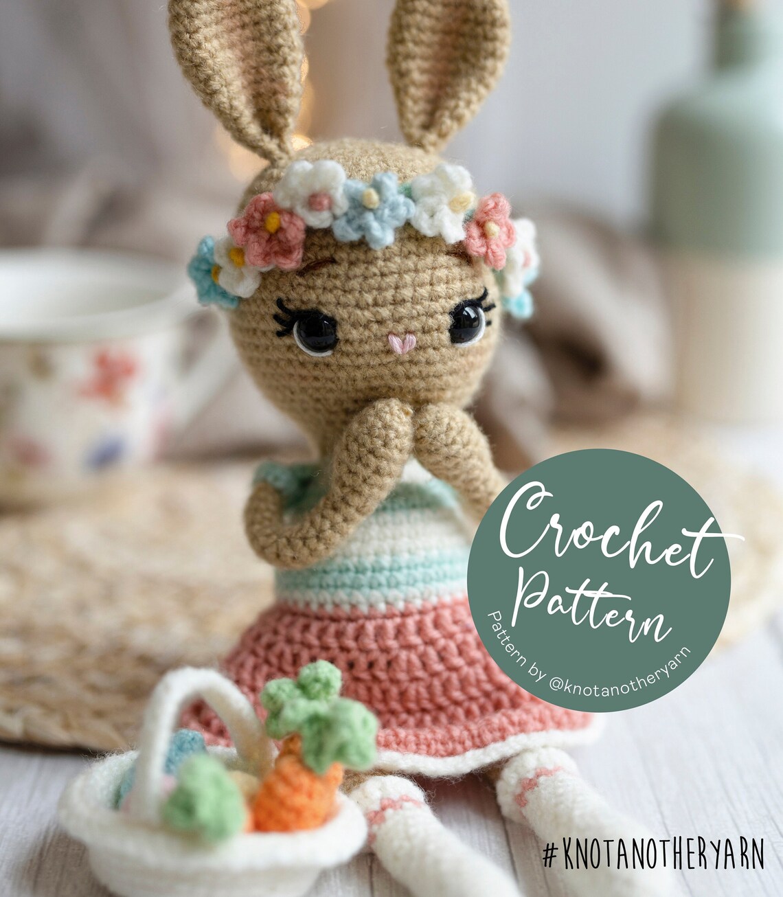 Lizzy the Bunny Crochet Bunny Pattern Amigurumi Bunny - Etsy