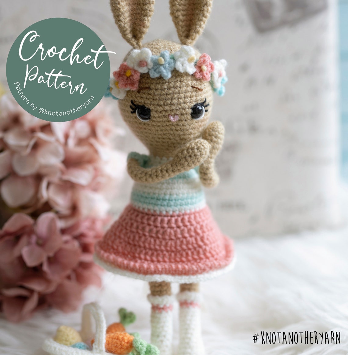Lizzy the Bunny Crochet Bunny Pattern Amigurumi Bunny - Etsy