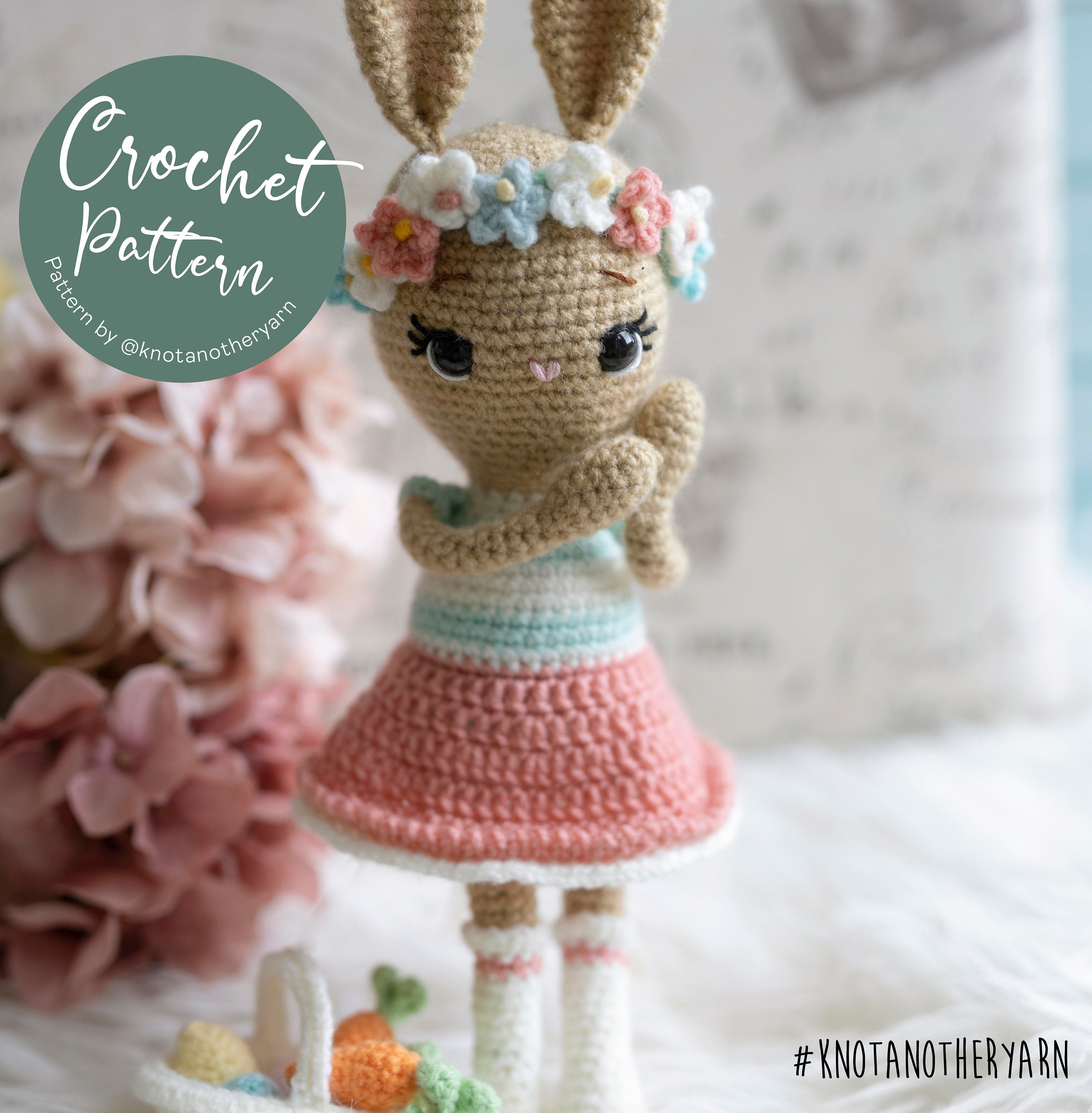 Lizzy the Bunny Crochet Bunny Pattern Amigurumi Bunny - Etsy