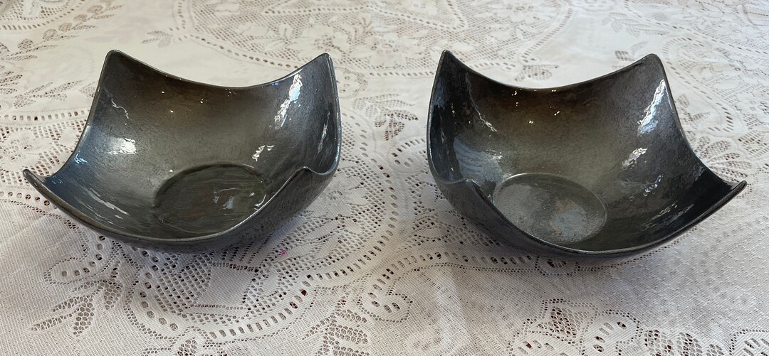 Large Concave Square Bowl. Made With Clay, Painted in Stunningly ...