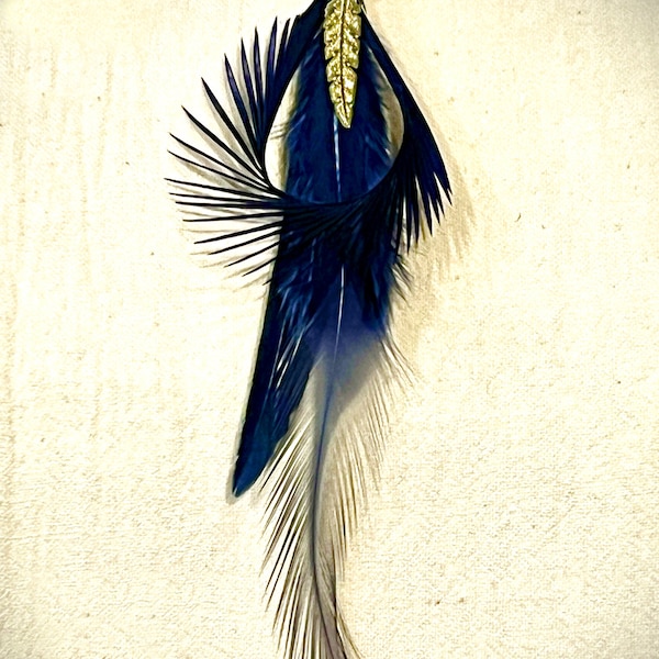 Real Feather Earring - Etsy