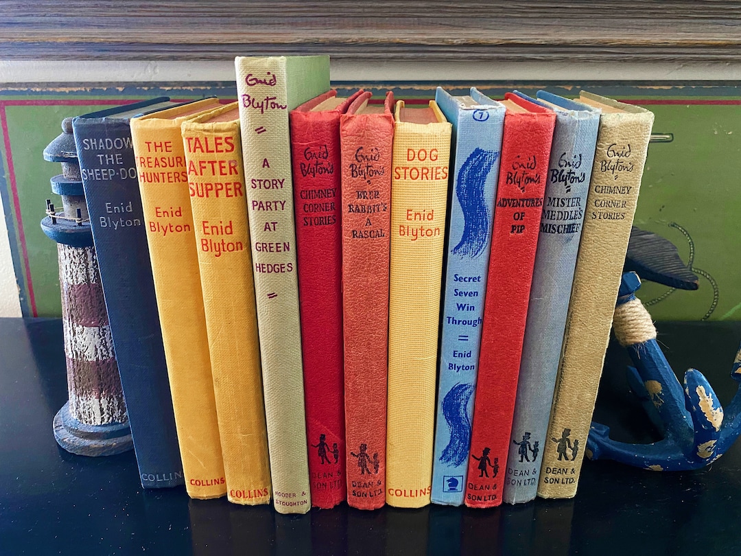 Vintage Enid Blyton 50’s-60’s Cloth Board Lovely Old Books - Etsy