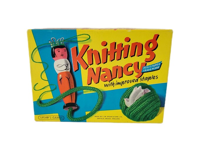 Knitting Nancy Wooden Spool Doll Craft Kit Made in England by - Etsy
