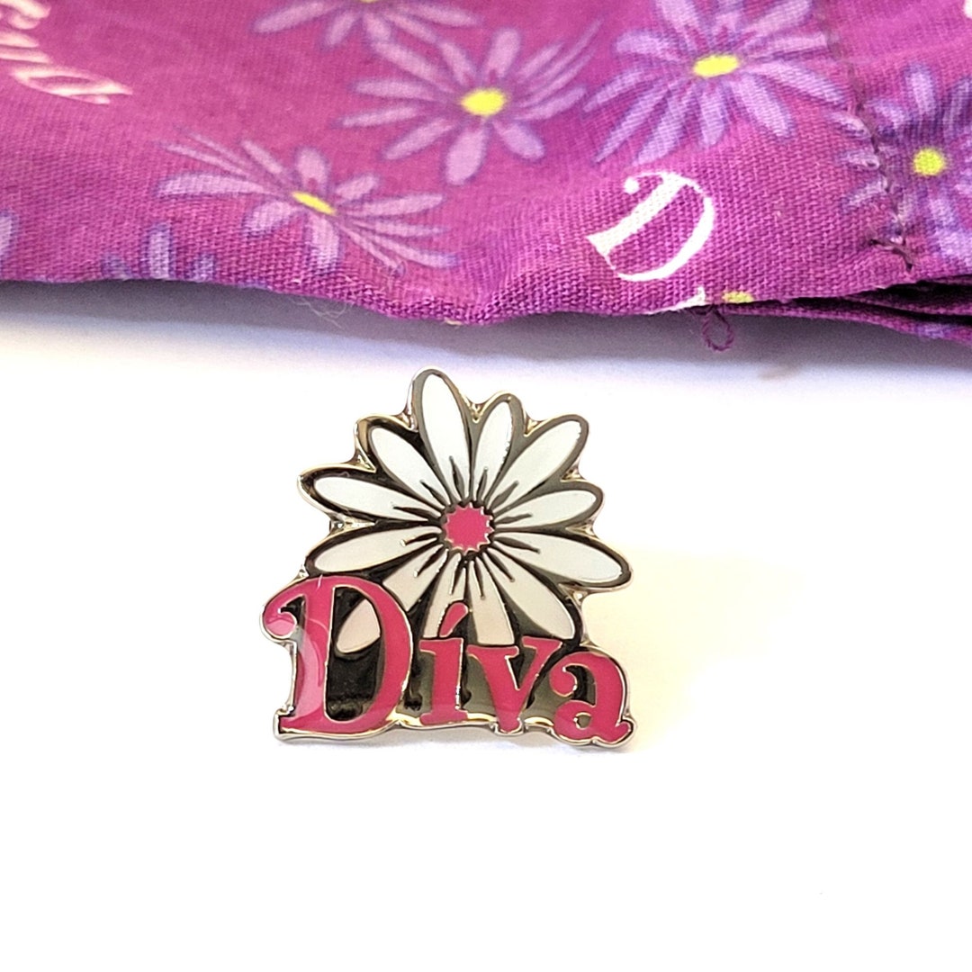 Collectible Diva Menstrual Cup Daisy Pin Button With Bag - Etsy