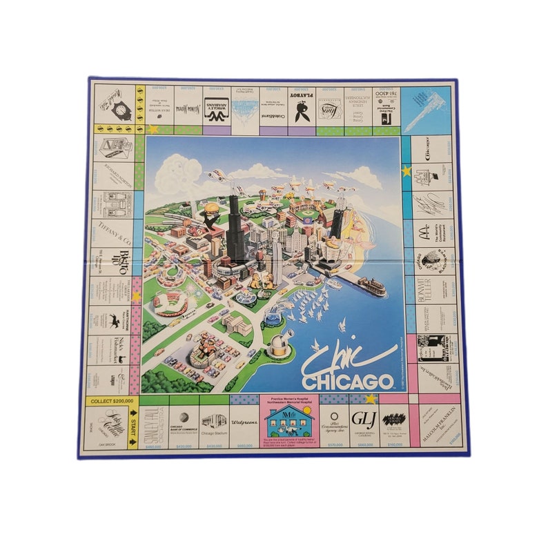 Chic Chicago Vintage Board Game 1980s Tabletop Game - Etsy
