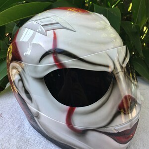 Custom Motorcyle Helmet Airbrush Mad Sadistic Killer Scary Clown ...