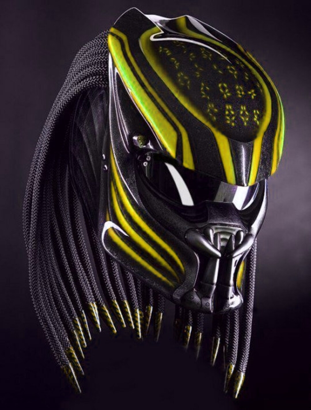 Great !!! Custom Predator Helmet Yellow Line (DOT and ECE Approved) - Etsy