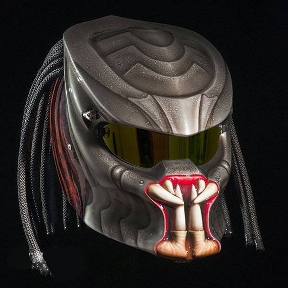 Great Custom Predator Helmet Brown Monster DOT and ECE - Etsy