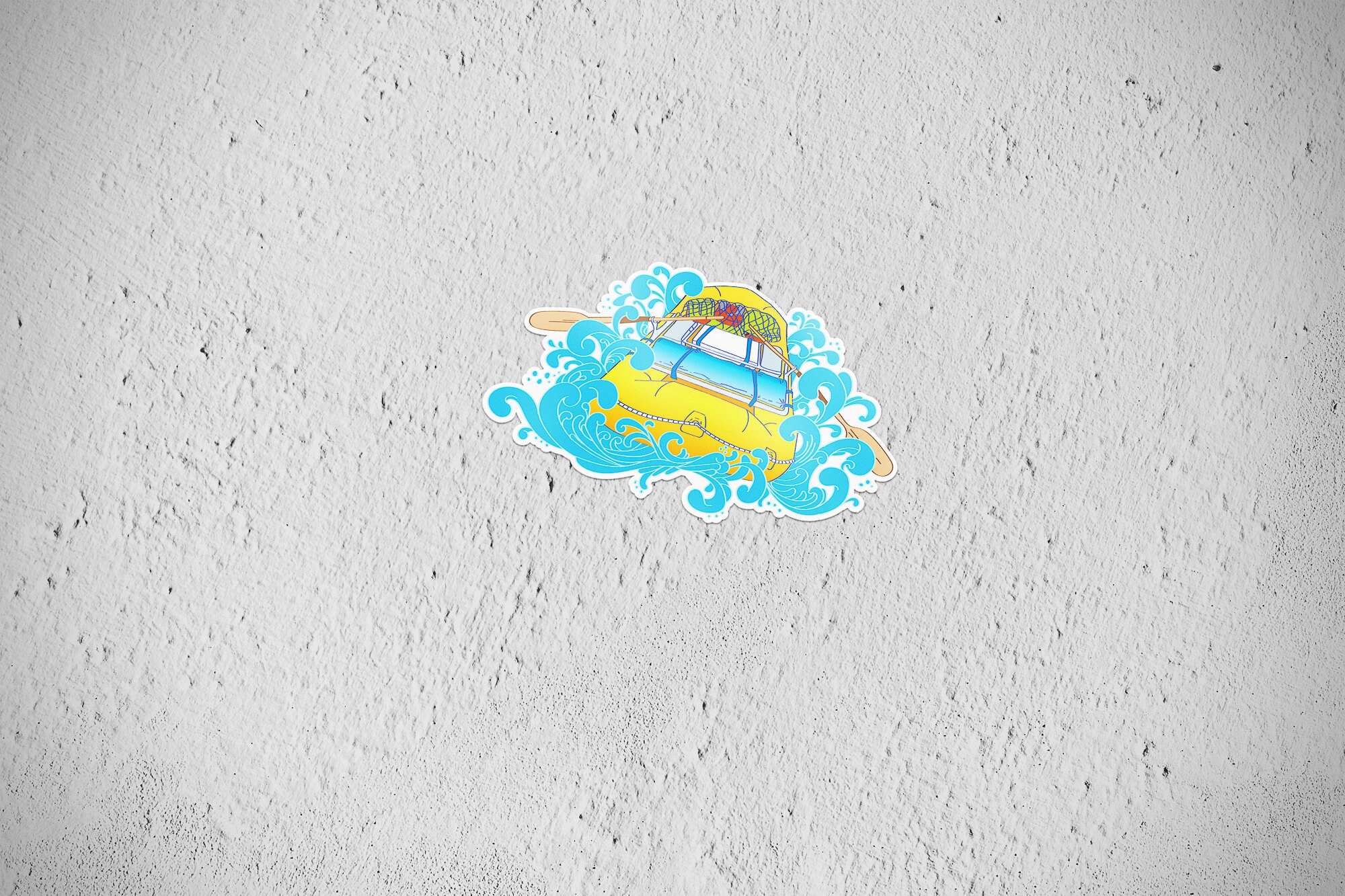 Yellow Raft Sticker - Etsy