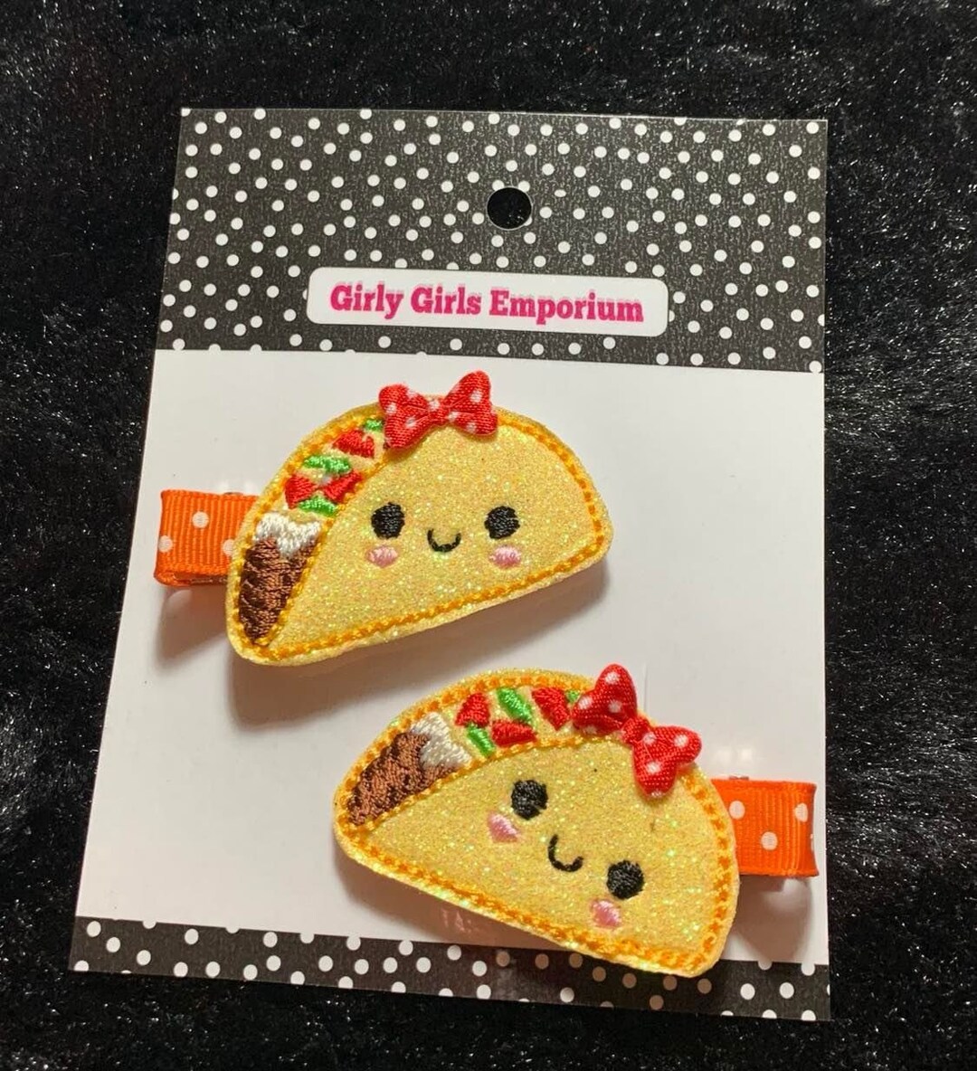 READY TO SHIP Taco Hair Clip, Taco Headband, Taco Bow, Nylon Taco ...