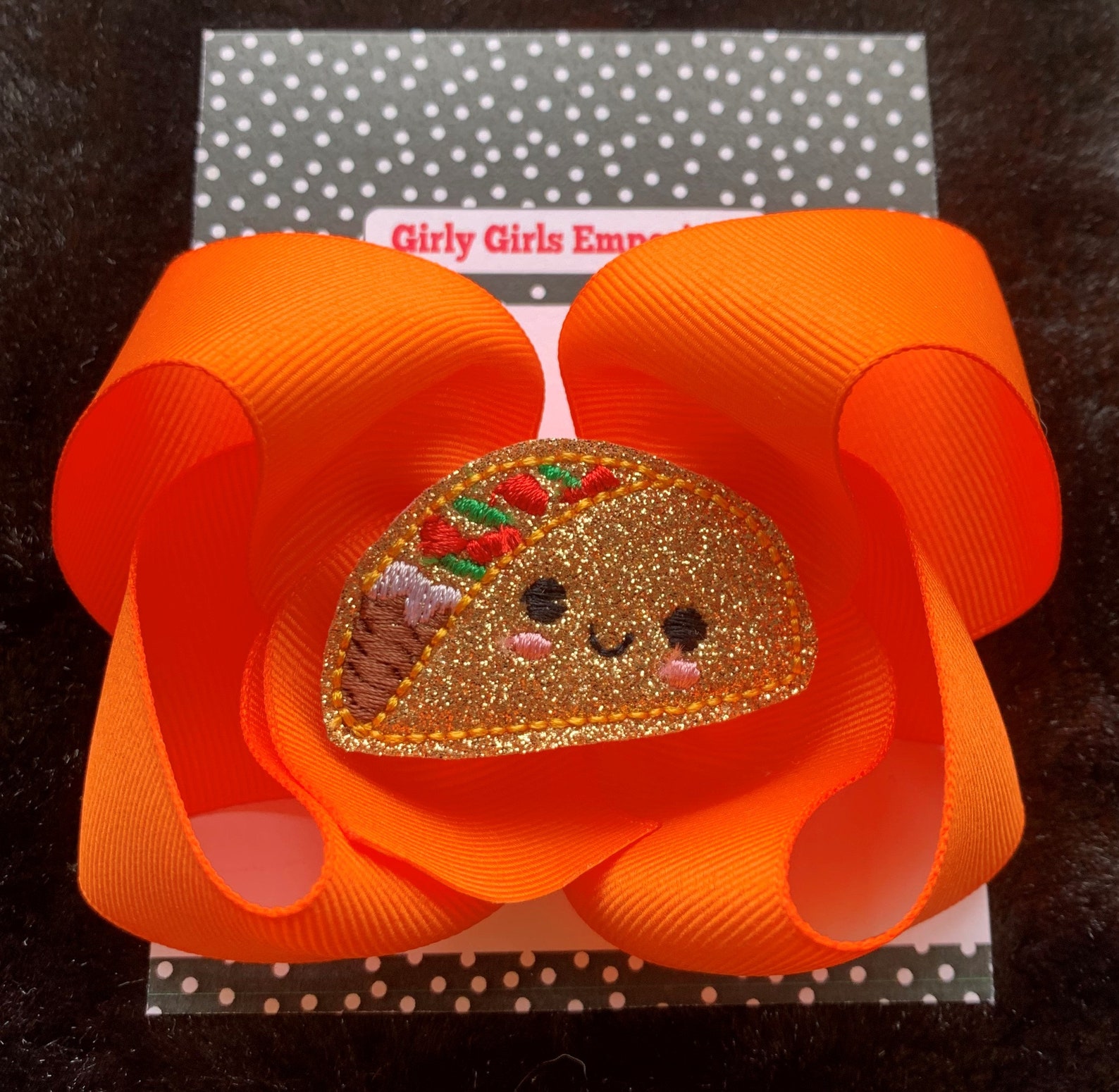 Taco Hair Bow / Taco Headband / Taco Bow / Taco Hairbow / Taco Birthday ...